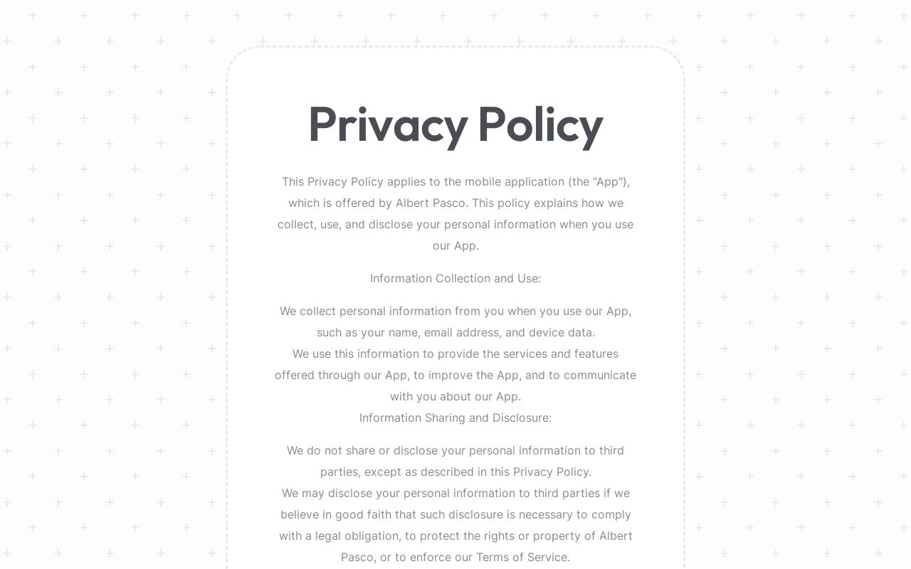 Privacy Policy